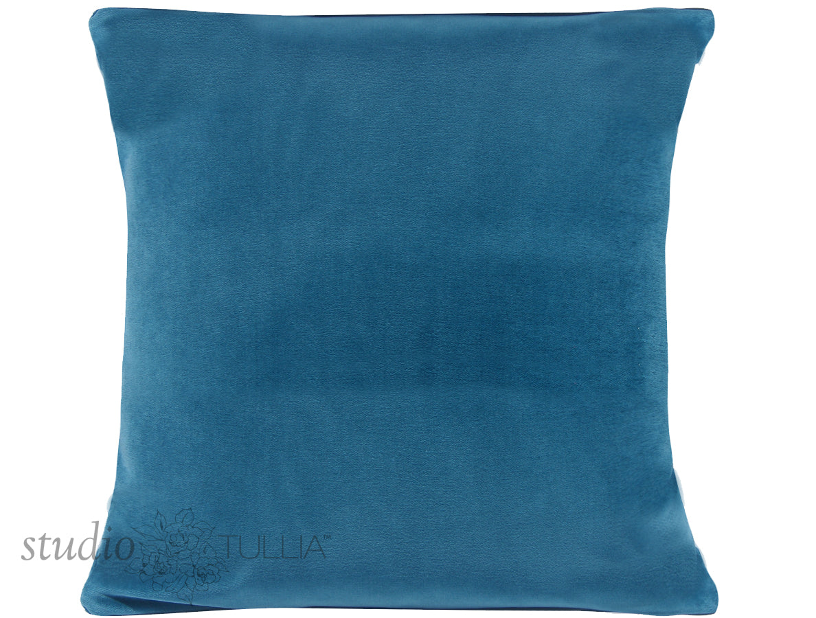 CYAN VELVET PILLOW COVER – Studio Tullia
